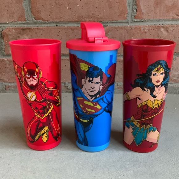 Tupperware | Kitchen | Tupperware Super Hero Tumbler Cups Flash ...